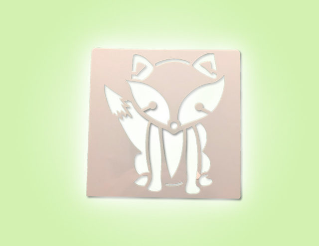 Schablone Fuchs 13x13cm - zuhausemalen.de - Keramik online bestellen ...
